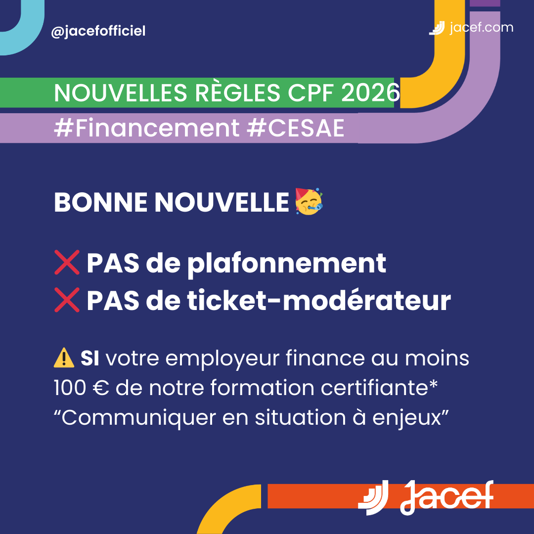 CPF 2026 : ce qui change pour les formations certifiantes - Cabinet JACEF
